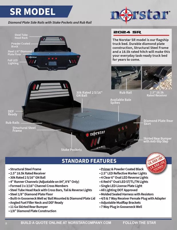 New 2024 NORSTAR SR Series Truck Bed Truck Bed | Hendersonville North Carolina